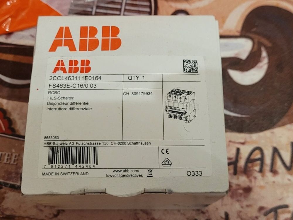 ABB FILS- Schalter C16 4Pol FS463E | Kaufen auf Ricardo