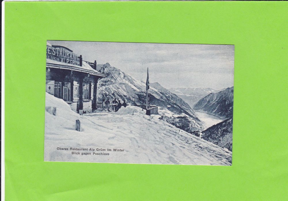 Oberes Restaurant Alp Grüm im Winter-belebt (Gebraucht) in St ...
