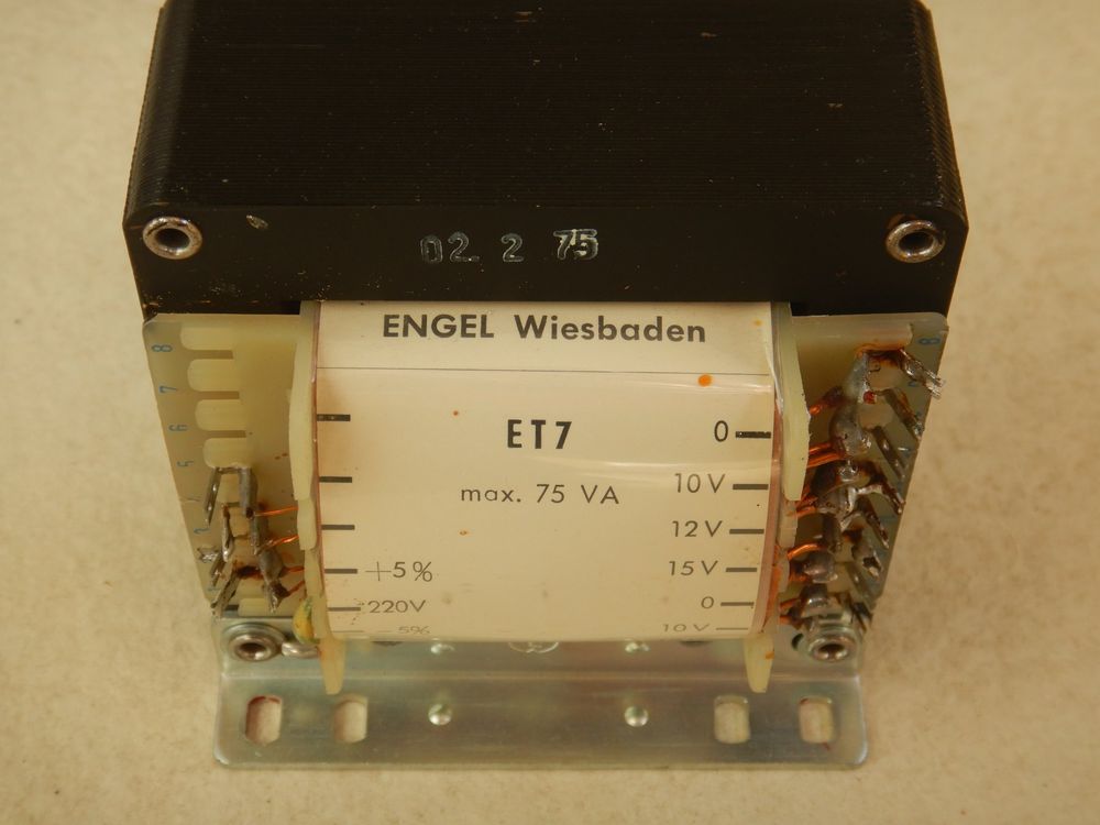 Netztrafo Engel ET7: 230 V -> 2 x 10/12/15 V 75 VA (Gebraucht) in Cham für CHF 10 – nur Abholung ...