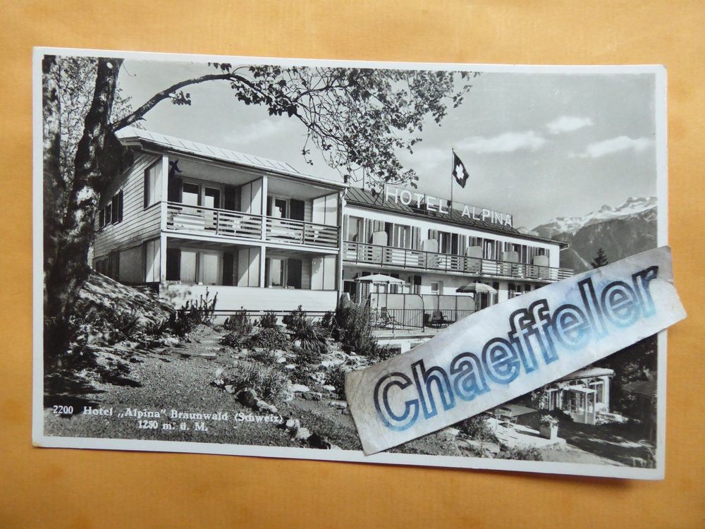 1955 7200 Hotel "Alpina" Braunwald Schweiz (Gebraucht) in Zürich für ...