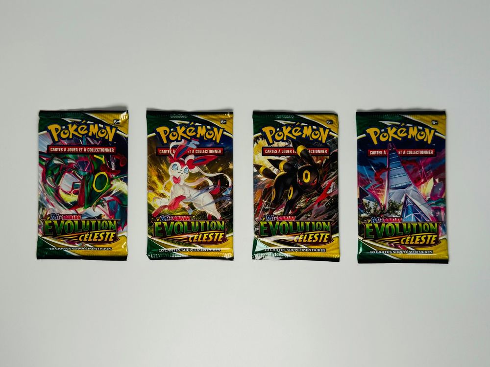 4 Booster Pokémon FR - Évolution Céleste (EB07) | Kaufen auf Ricardo