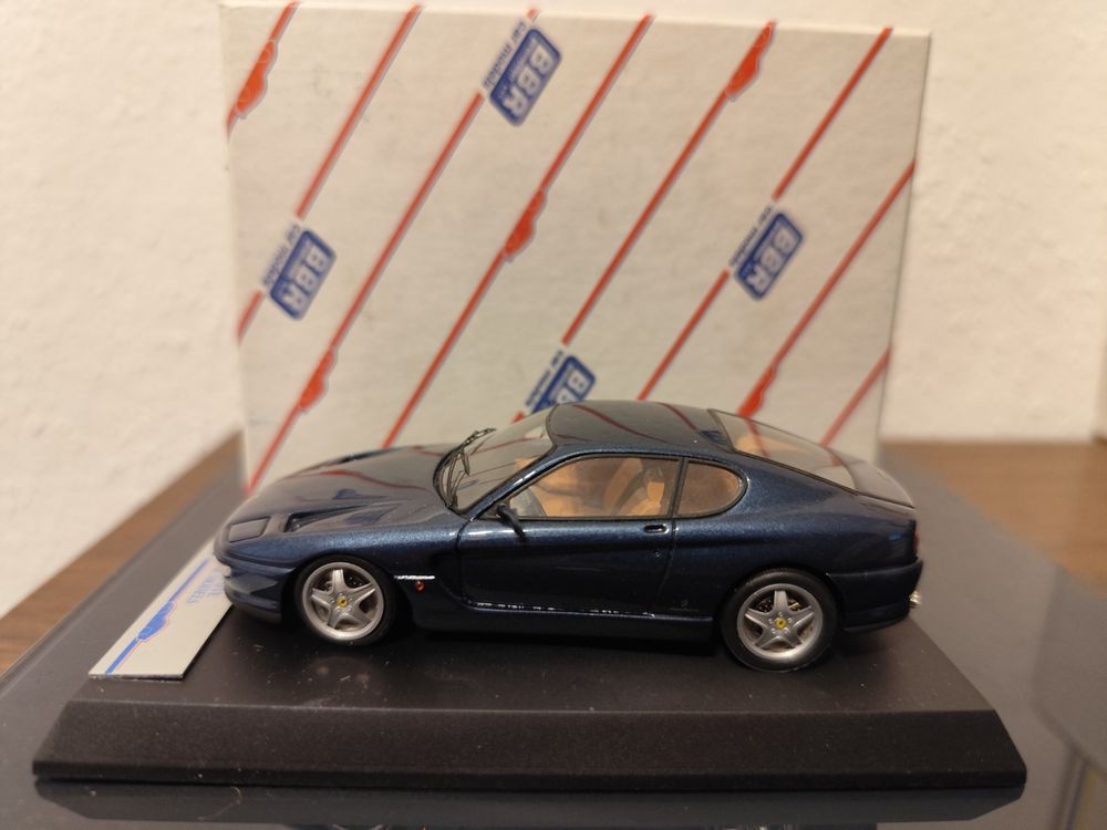 Ferrari / 456 GT / Blau metallic / 1993 / BBR Models / OVP (Neu und ...