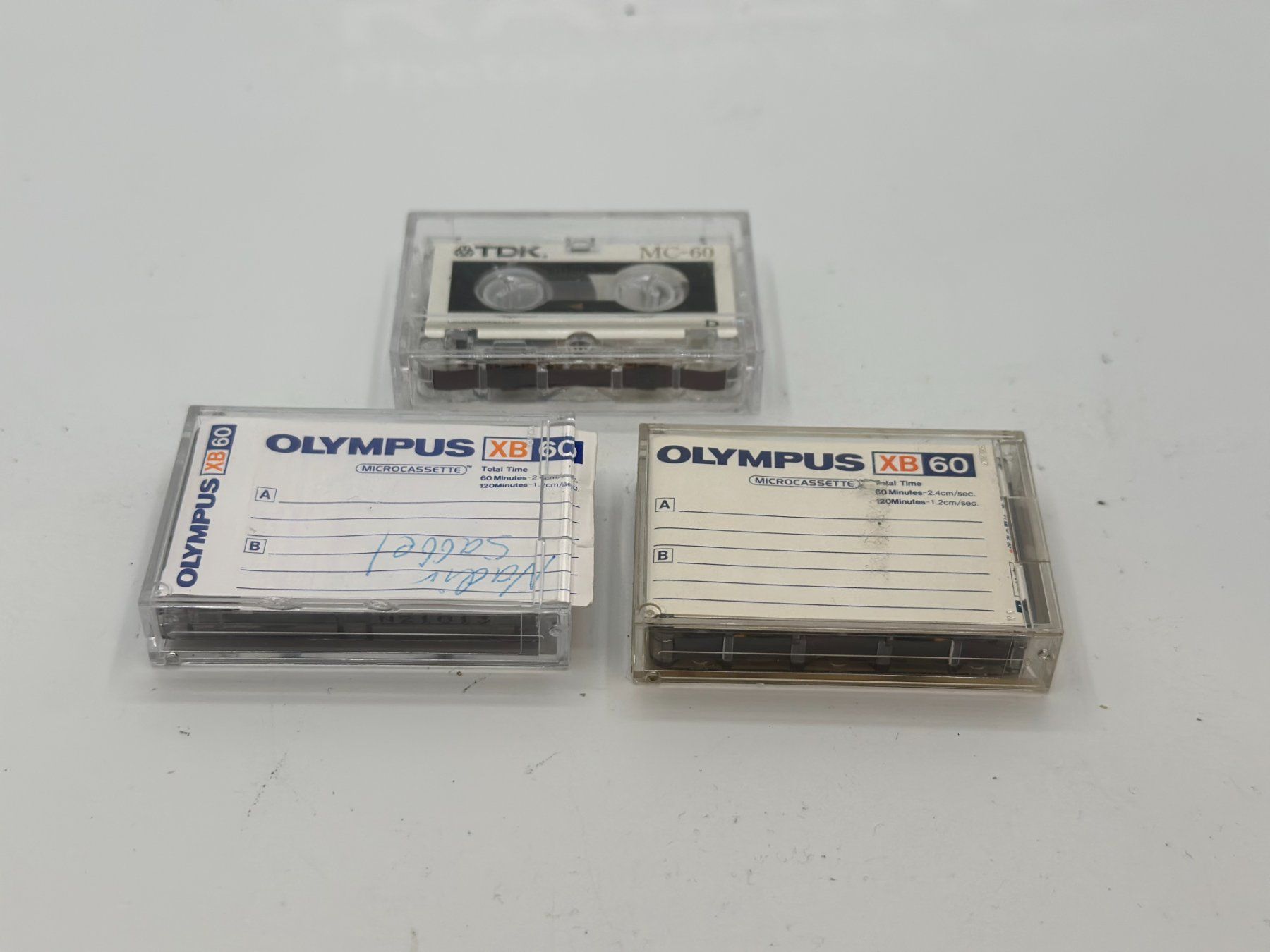 3 Olympus+TDK Microcassette Dictaphone Voice Recorder Tape (D'occasion ...