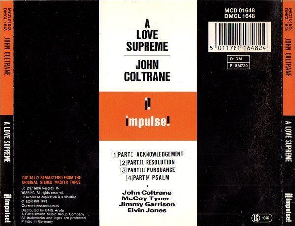John Coltrane [Impulse] McCoy Tyner, Jimmy Garrison, E.Jones (D ...