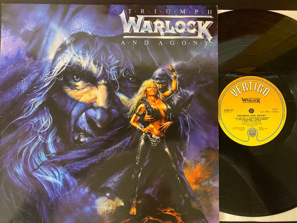 Warlock – Triumph And Agony (inkl. Poster) [LP DE 1987] (Gebraucht) in für CHF 18 – mit ...