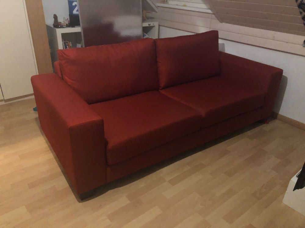 2er Sofa rot | Kaufen auf Ricardo