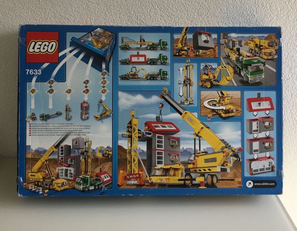 Lego City 7633 Baustelle plus 2x 7246 Mini-Bagger (Neu und ...