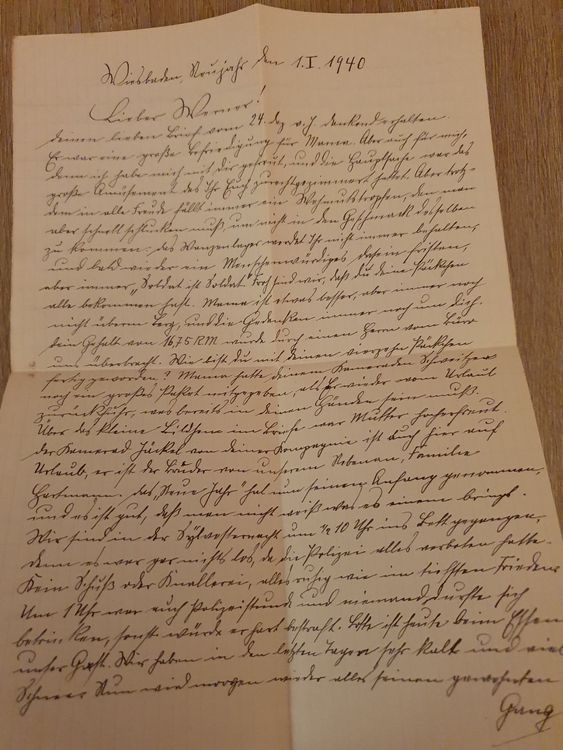 Ww2 Feldpost Brief mit Inhalt 1940 | Kaufen auf Ricardo