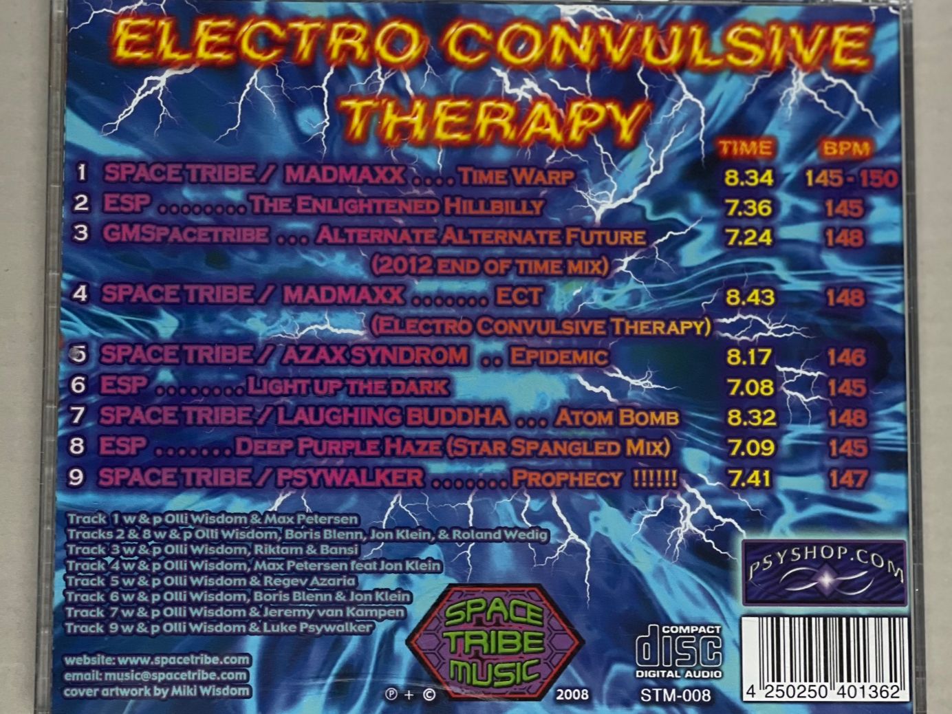 Space Tribe - Electro Convulsive Therapy CD - Psy Trance Top (Neu ...