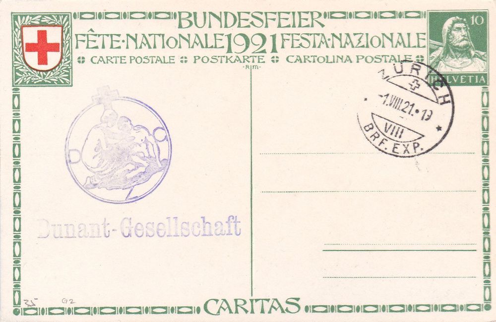 BF 34, mit Sonderst. "Dunant-Gesell-... (Gebraucht) in Wenslingen für CHF 5 – mit Lieferung auf ...