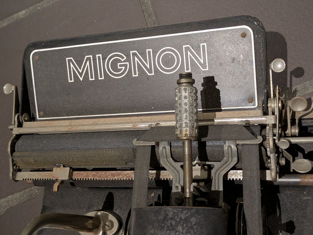 Mignon Schreibmaschine,Modell 4, Rarität, Deko,Vintage! (Gebraucht) in ...