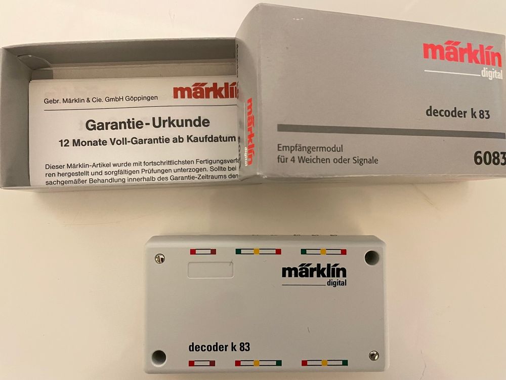 Digital Decoder Märklin k 83 (Gebraucht) in Bürglen TG für CHF 20 – mit ...