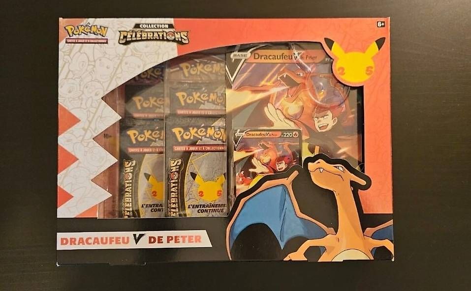 Coffret dracaufeu v de Peter célébration 25 ans (Neuf avec emballage d ...