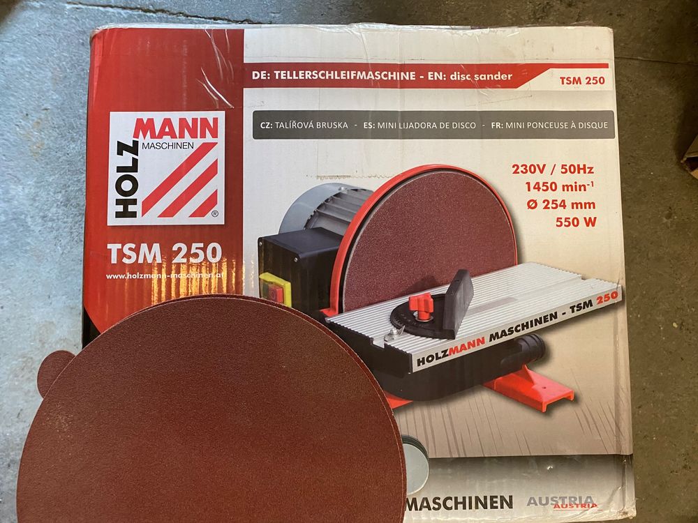 Tellerschleifmaschine Holzmann TSM 250 (Gebraucht) in Alpnach Dorf für CHF 90 – nur Abholung auf ...