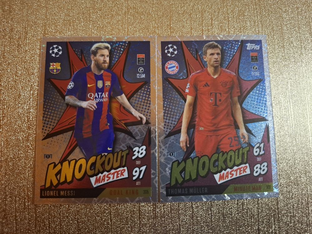 Messi & Muller Knockout Master Cards (Neu (gemäss Beschreibung)) in ...