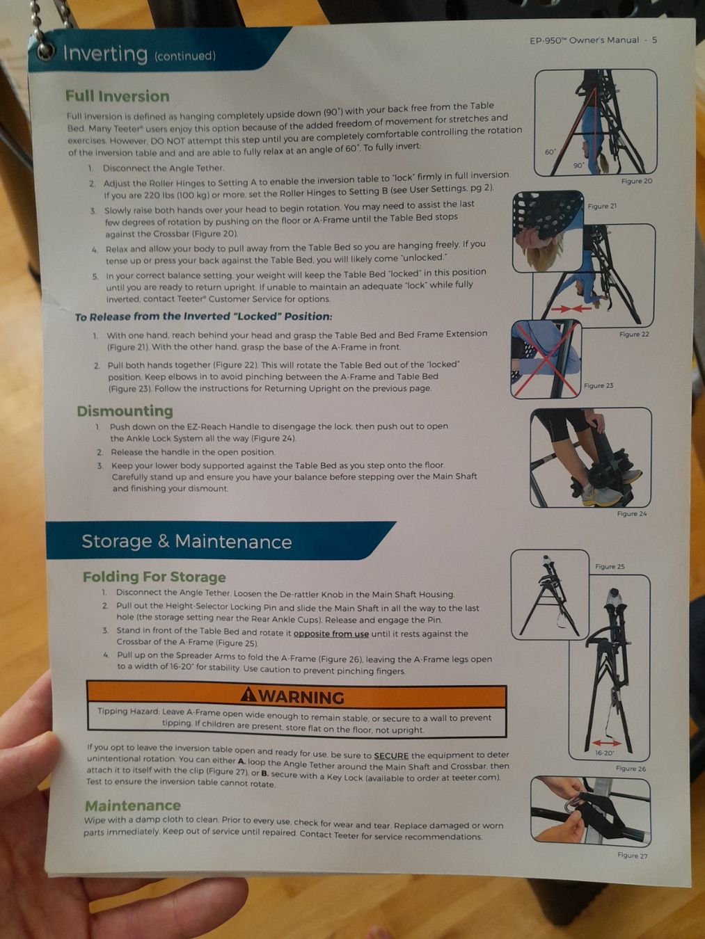 Teeter Inversion Table – Top Marke – Ausgezeichneter Zustand (Gebraucht ...
