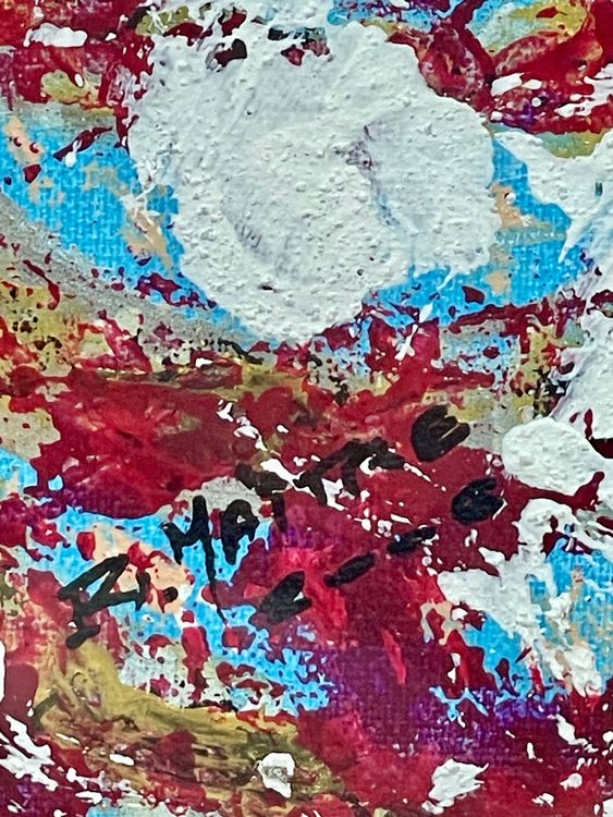 Interessante Moderne Abstrakte Gemälde unleserlich Signiert | Kaufen auf Ricardo