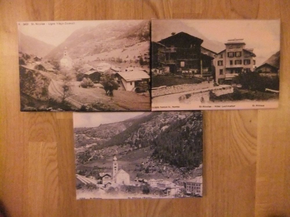 Bilder von alten Ansichtskarten St.Niklaus Wallis Valais (Gebraucht) in St. Niklaus VS für CHF ...