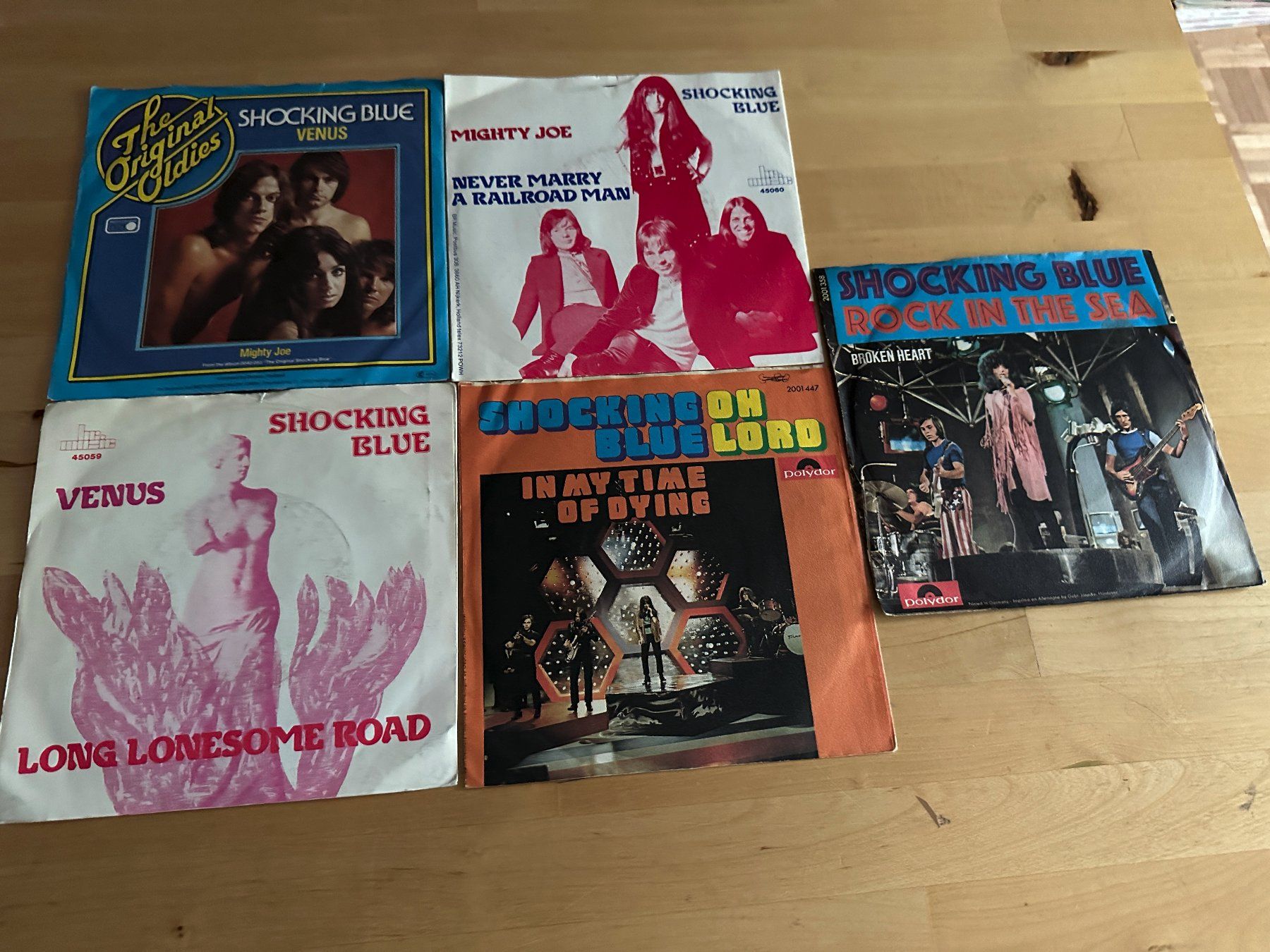 SHOCKING BLUE tolle Single Sammlung Venus 7" Mariska Veres (Gebraucht ...