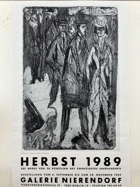 Ernst Ludwig Kirchner Ausstellung Poster / Plakat (Gebraucht) in für ...