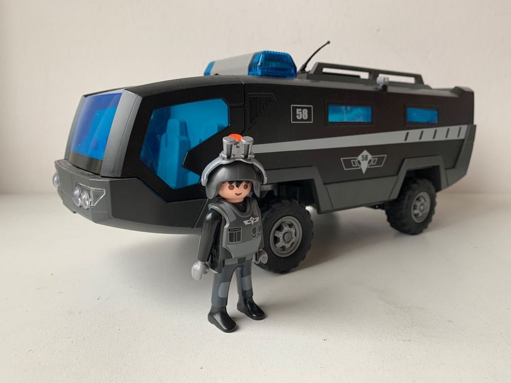 Playmobil 58 Spezialeinheit Polizei LKW Truck Fahrzeuge Auto (Gebraucht ...