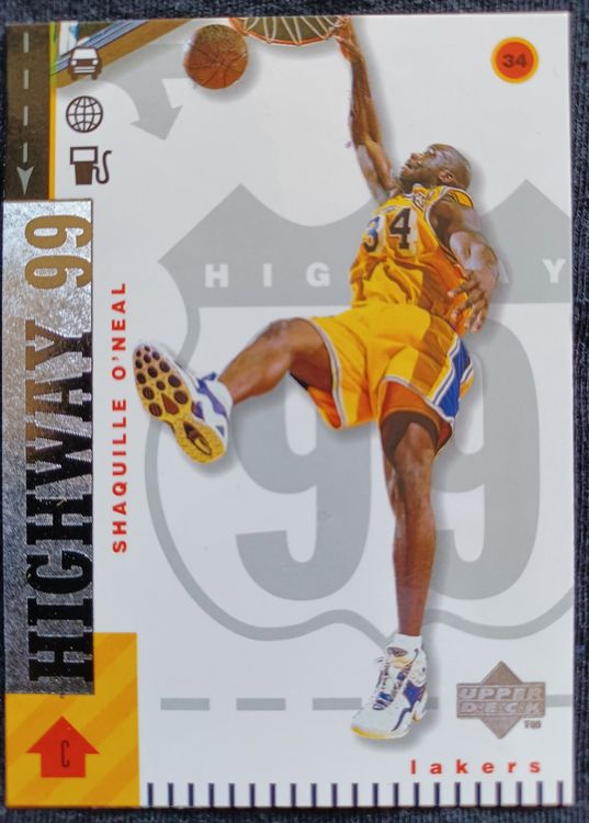 NBA Shaquille O'Neal 'Highway 99' Slam Dunk LA Lakers Card | Kaufen auf ...