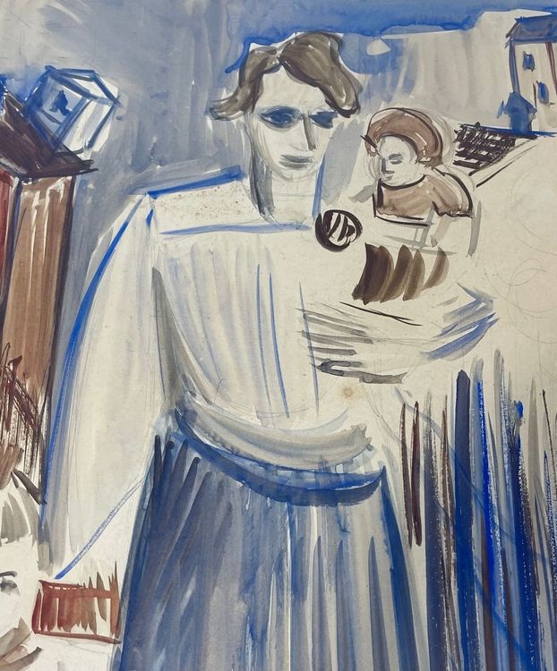 Grosse, 100 Jährige Rudolf Mäglin Gouache | Kaufen auf Ricardo