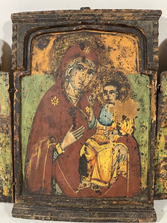 Antike Heilige Russische Ikone 3 Teilig | Kaufen auf Ricardo
