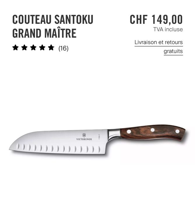 Victorinox Santoku chef knife !! (Neu und originalverpackt) in Adliswil für CHF 65 – mit ...