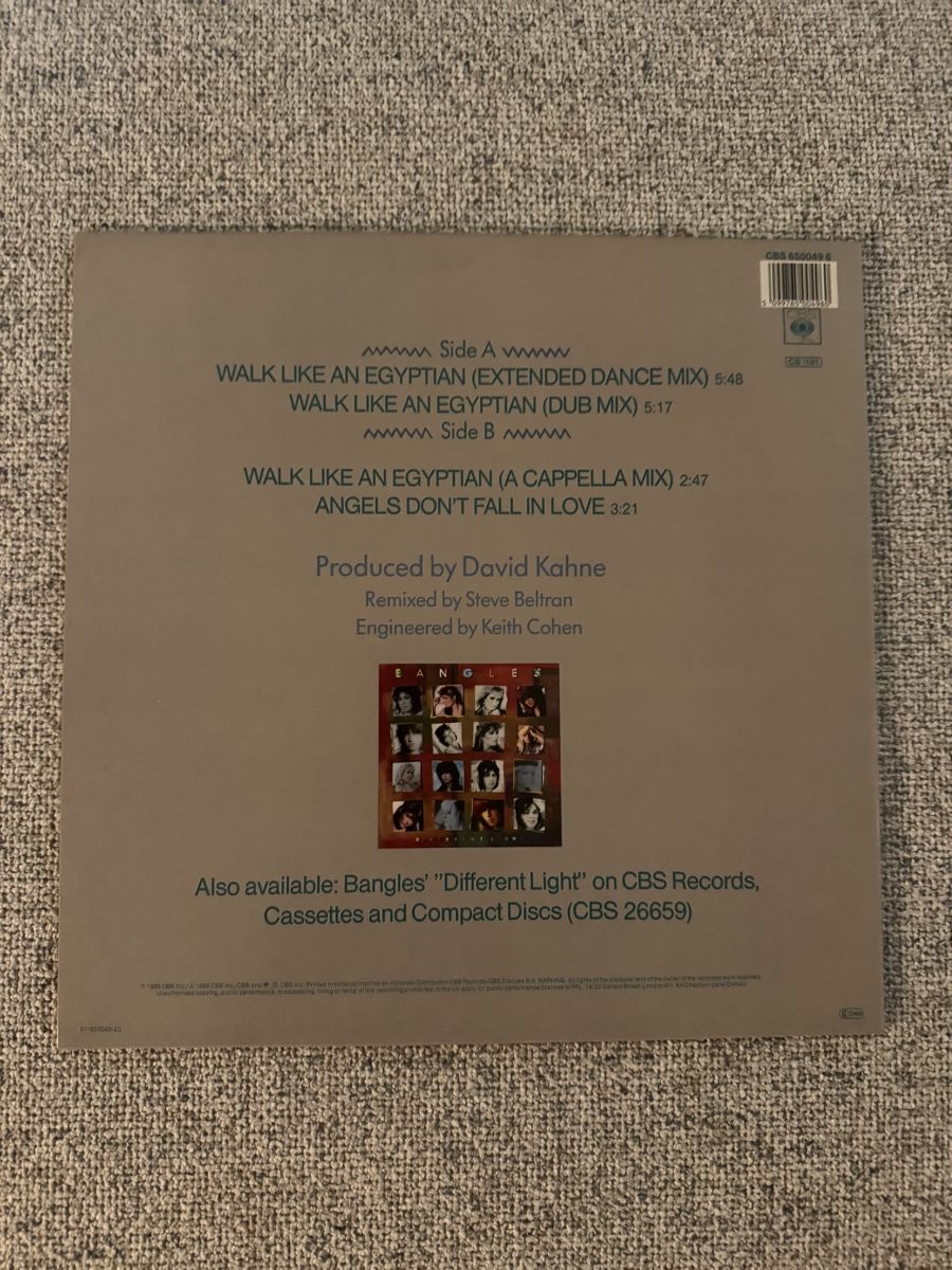 Bangles - Walk Like An Egyptian -12" Maxi - 80s (Gebraucht) in Rorbas ...