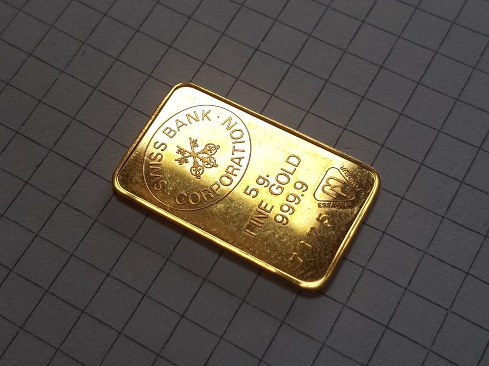 5 gr. Gold, 999.9 Fine, Swiss Bank Corporation (Gebraucht) in Rieden SG ...