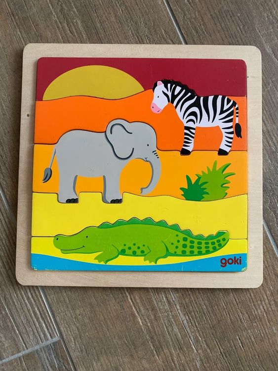 2 Goki Holzpuzzle | Kaufen auf Ricardo