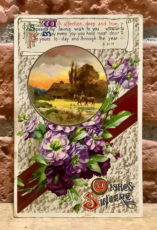 1911 - Antike AK Grusskarte aus England - Kitsch (Gebraucht) in Root für CHF 1 – mit Lieferung ...