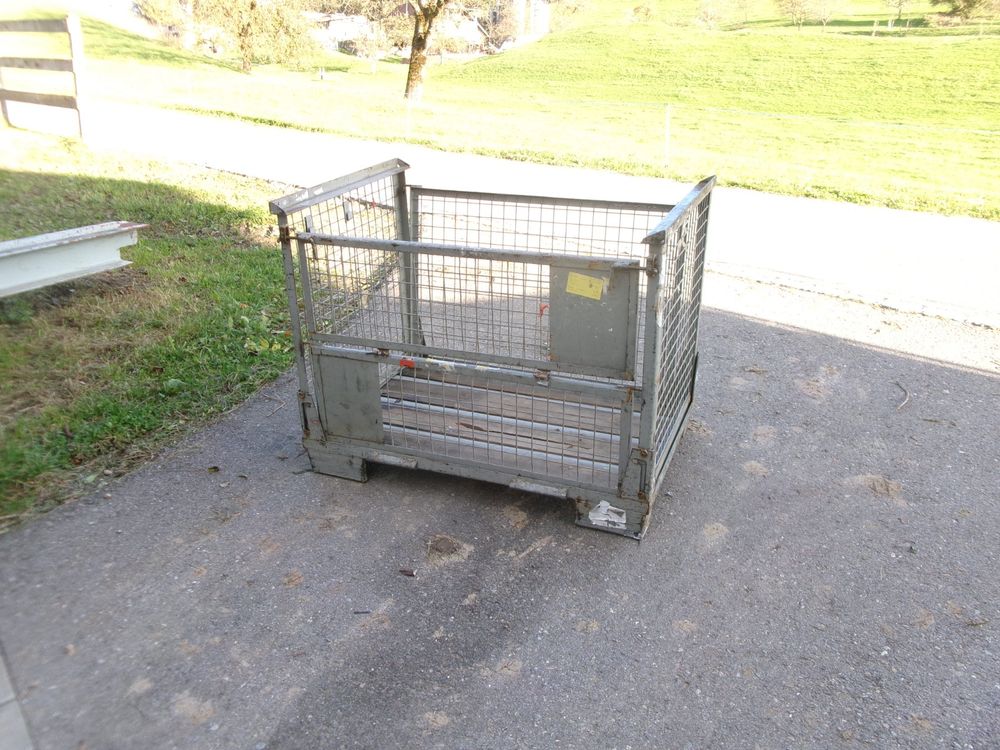 Stabile Gitterbox Euro Pallet Mas Klappbar - Holzlager (Gebraucht) in ...