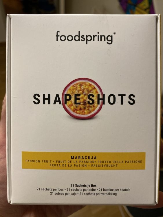 Foodspring Shape Shots maracuja 21 sachets 1 box (Neu und ...