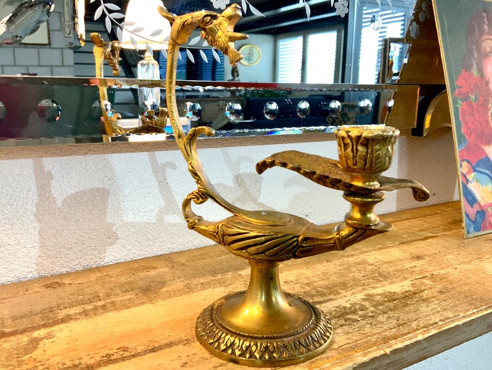 JUGENDSTIL KERZENHALTER BRONZE FRANKREICH UM 1900 (Gebraucht) in Biglen für CHF 21 – mit ...