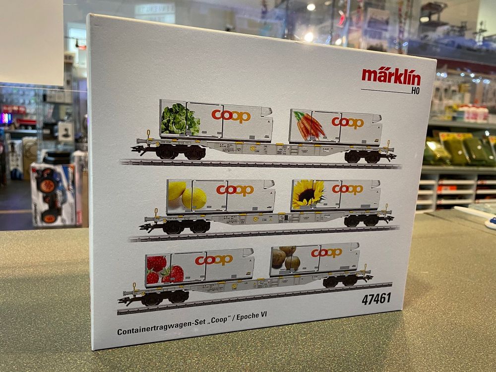 Märklin 47461 Coop SBB containerwagen (Neu und originalverpackt) in ...