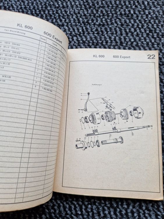 Original ET-Liste Kramer Traktor KL600, 600 Export | Kaufen auf Ricardo