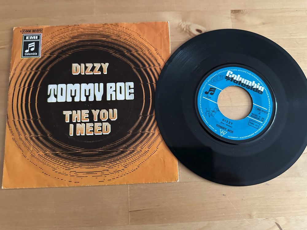 TOMMY ROE tolle Dizzy Single Kult Hit Charts 60's Top Hit (Gebraucht ...