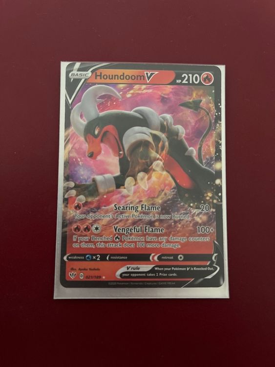 Pokémon Karte, Houndoom V | Kaufen auf Ricardo