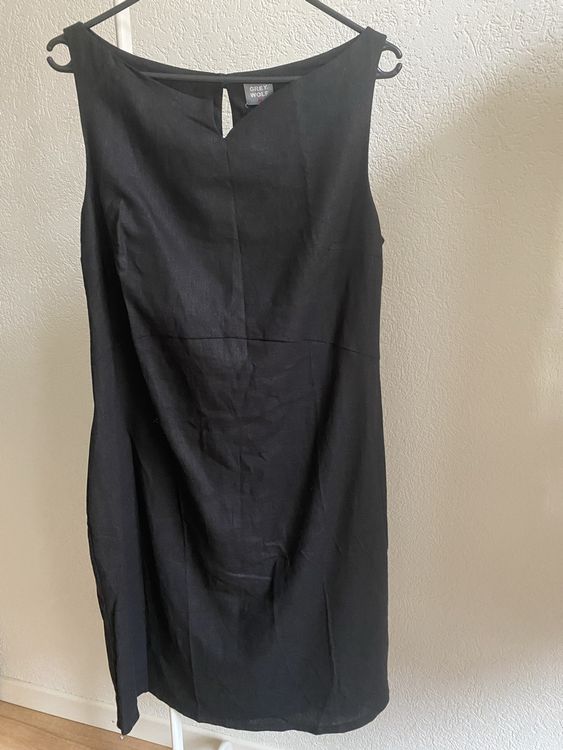 Robe d’été en lin noir Grey Wolf, t.M/38 | Kaufen auf Ricardo