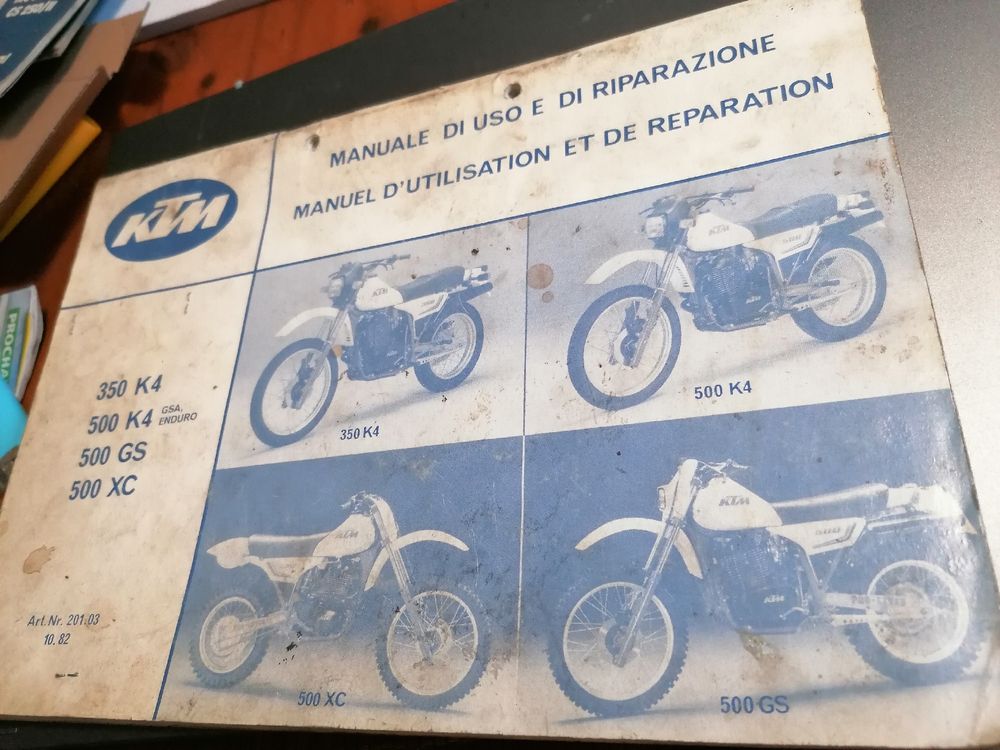 KTM 350cc 500cc types K4 et K4 GSA enduro GS et XT de 1982 | Kaufen auf Ricardo