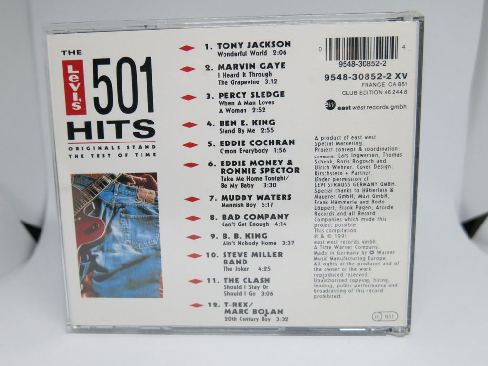4 Levis CDs: Levi's Hits I, II, III + Music France Edition (Gebraucht ...