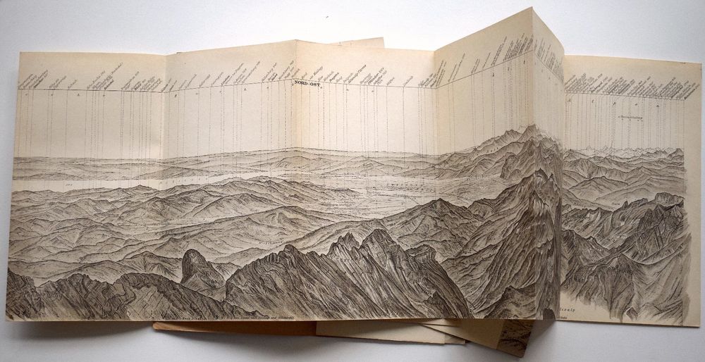 Albert Heim Panoramakarten Säntis 1929 SAC Eduard Imhof | Kaufen auf ...