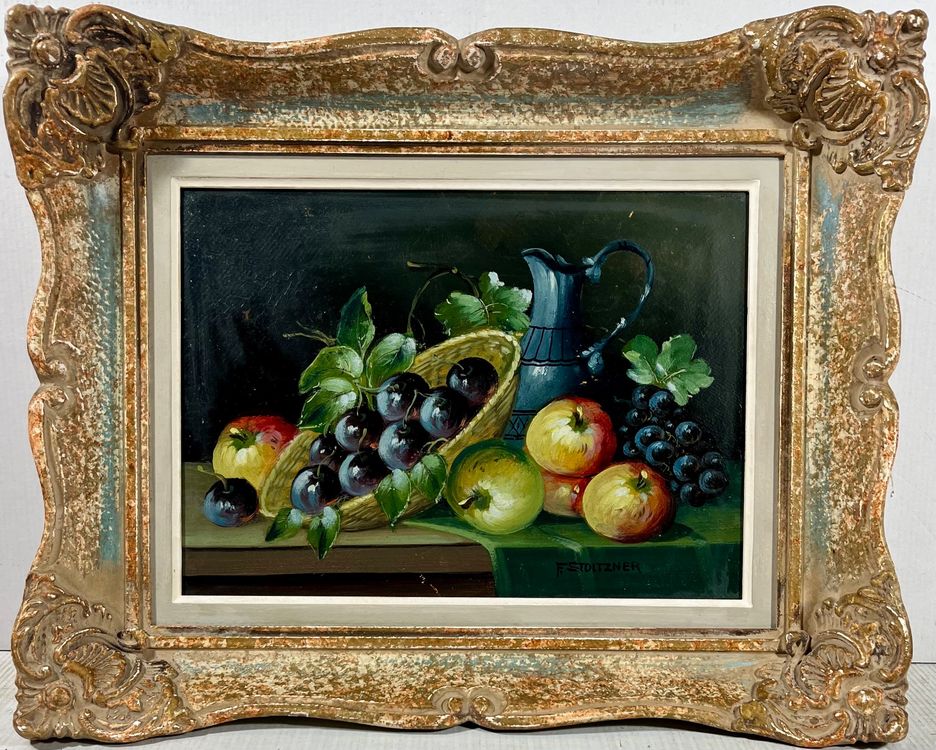 Franz Stoitzner (act.c. 1920)Stilleben Gemälde mit Früchten (Gebraucht ...