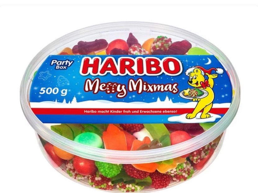 Haribo Merry Mixmas Party Box 500g, Weihnachten Süssigkei... (Neu und ...