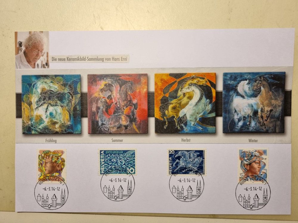 2009 100 Geburtstag Hans Erni Keramikbild Sammlung (Gebraucht) in Arni AG für CHF 12 – mit ...