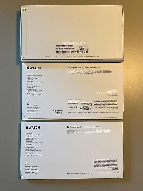 Apple Watch Ultra 2 Black in OVP mit zwei Bänder (Gebraucht) in Zürich ...
