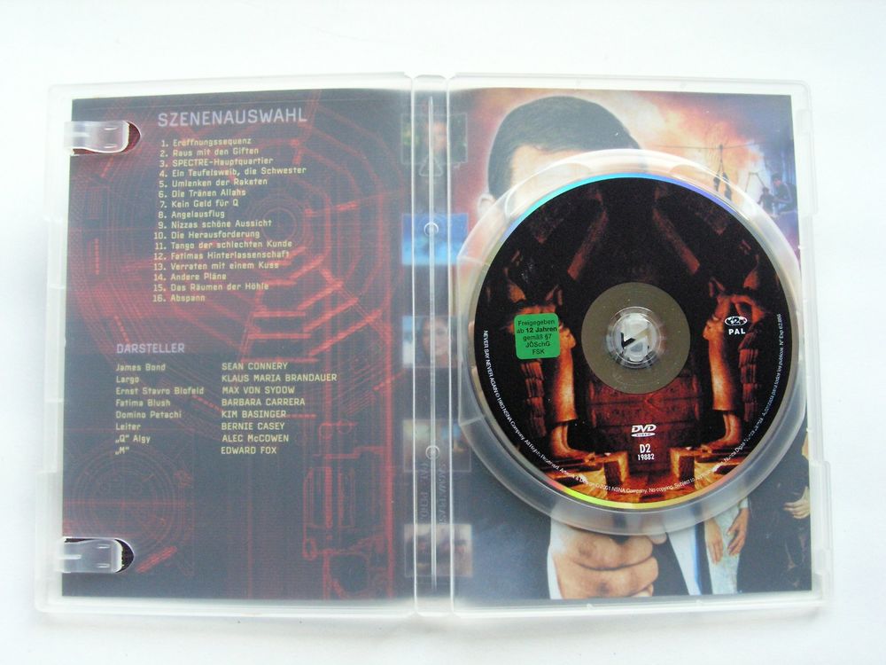 JAMES BOND 007 SAG NIEMALS NIE DVD Sean Connery (Gebraucht) in Zuzwil SG für CHF 17.5 – mit ...