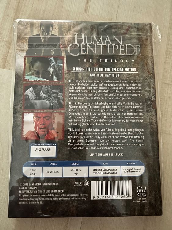 Human Centipede - The Trilogy - Mediabook (Neu (gemäss Beschreibung ...